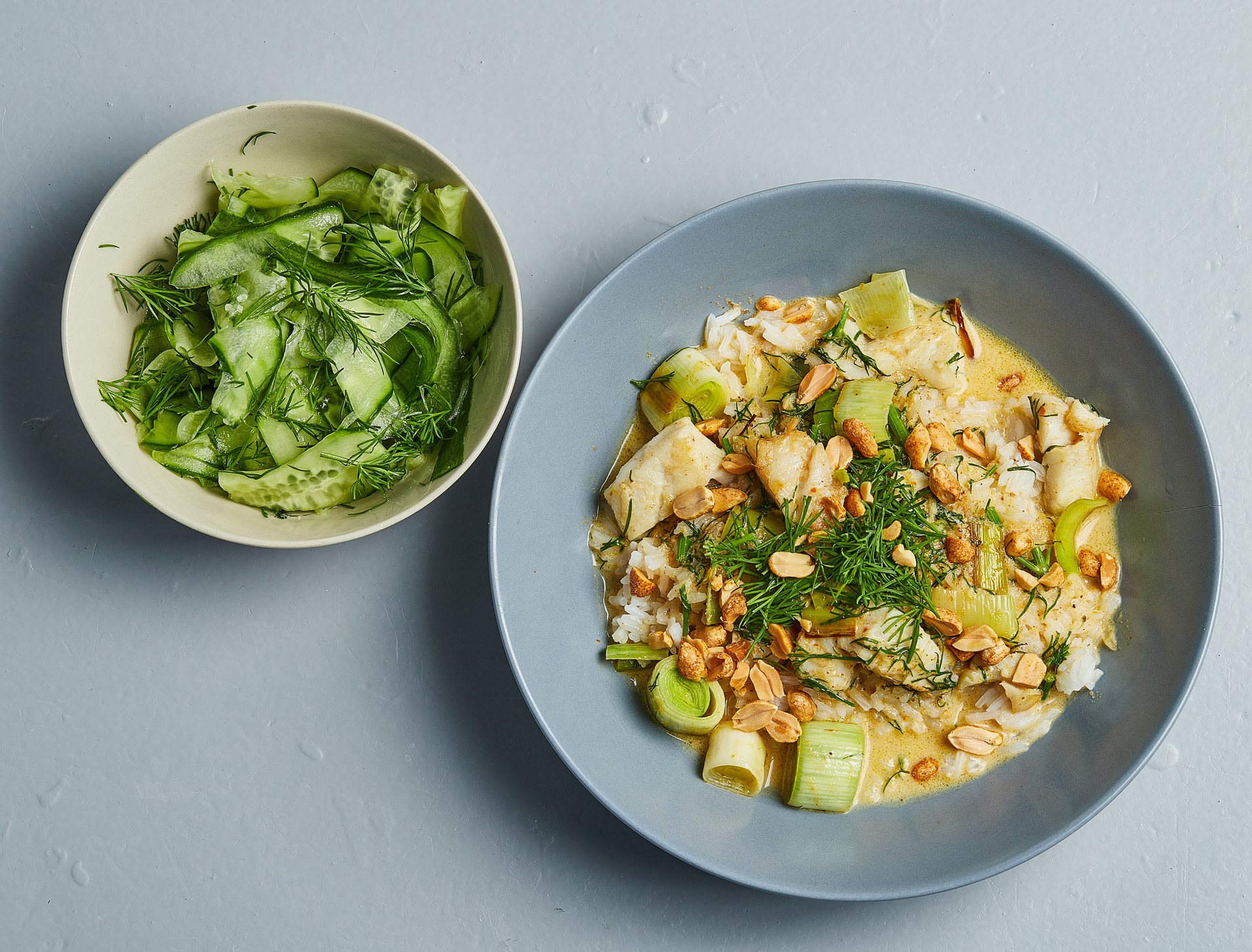 Torsk med gul karry og ris - Opskrift fra Skagenfood.dk